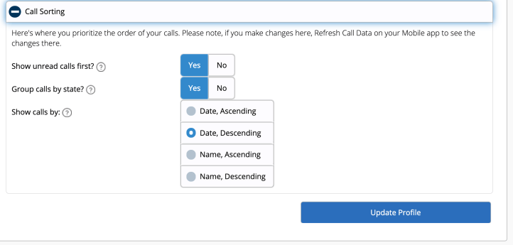 Sorting Your Calls – CallPlease Learning Center