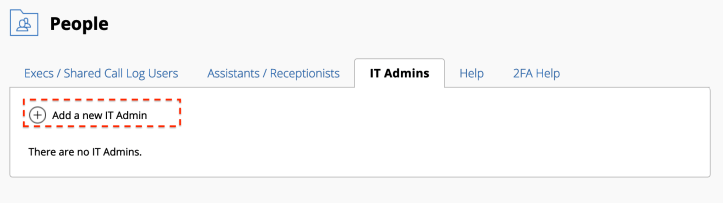 The IT Admin user role – CallPlease Learning Center